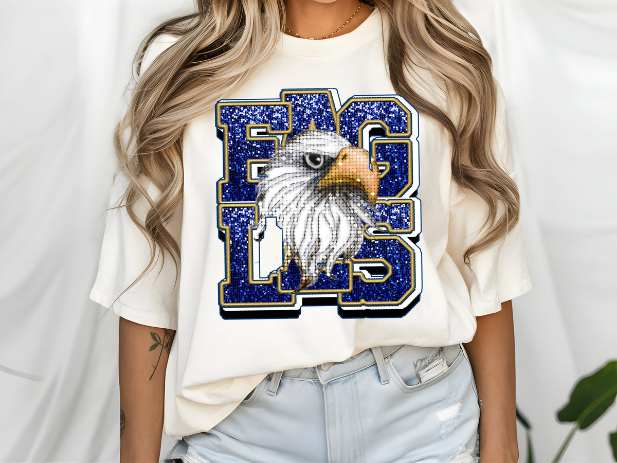 Eagles sequin mascot overlay – HGdesigns.shop