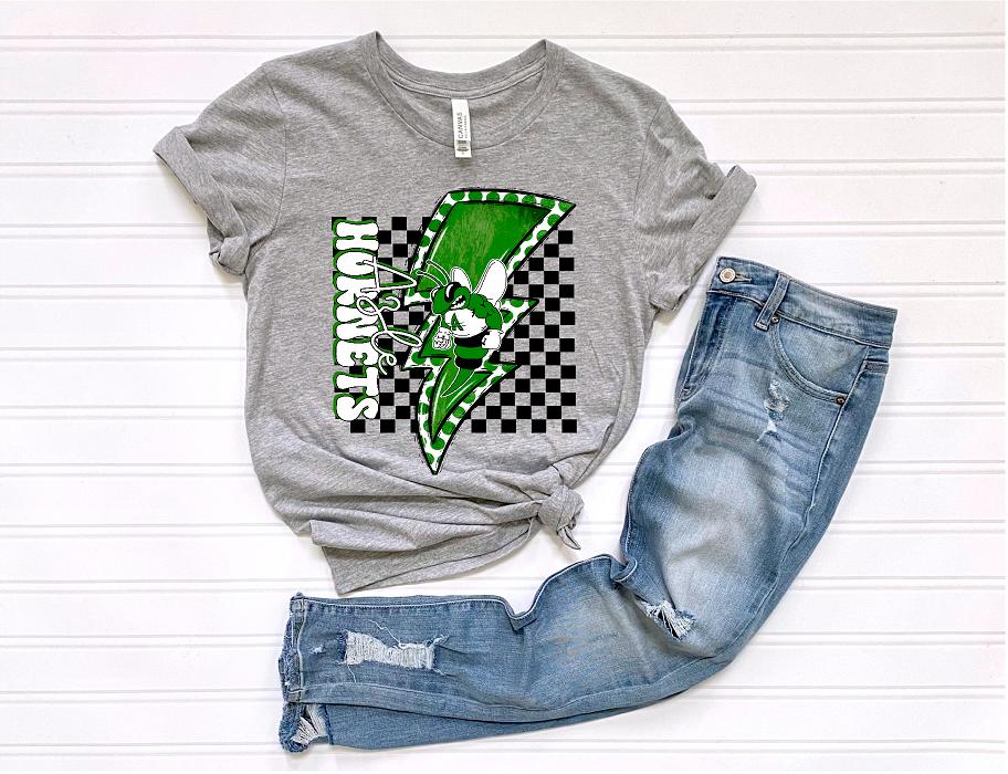 Hornet Checker Lightning Bolt 2023 DTF – HGdesigns.shop