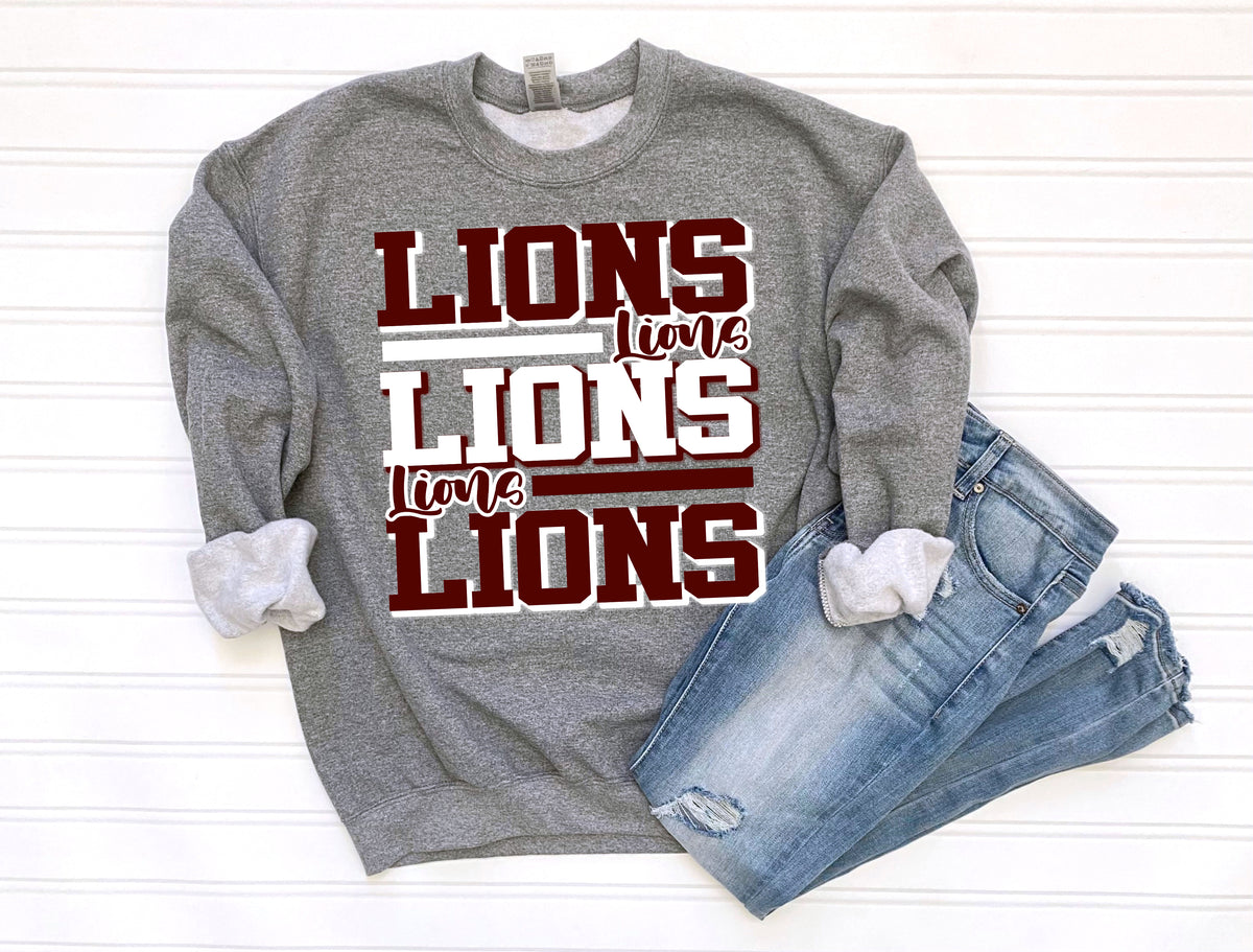 Lions MAscot Wording – HGdesigns.shop